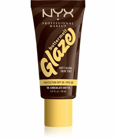 Тональный крем NYX Professional Makeup Buttermelt Glaze, оттенок 10 Chocolate Butta, 30 мл
