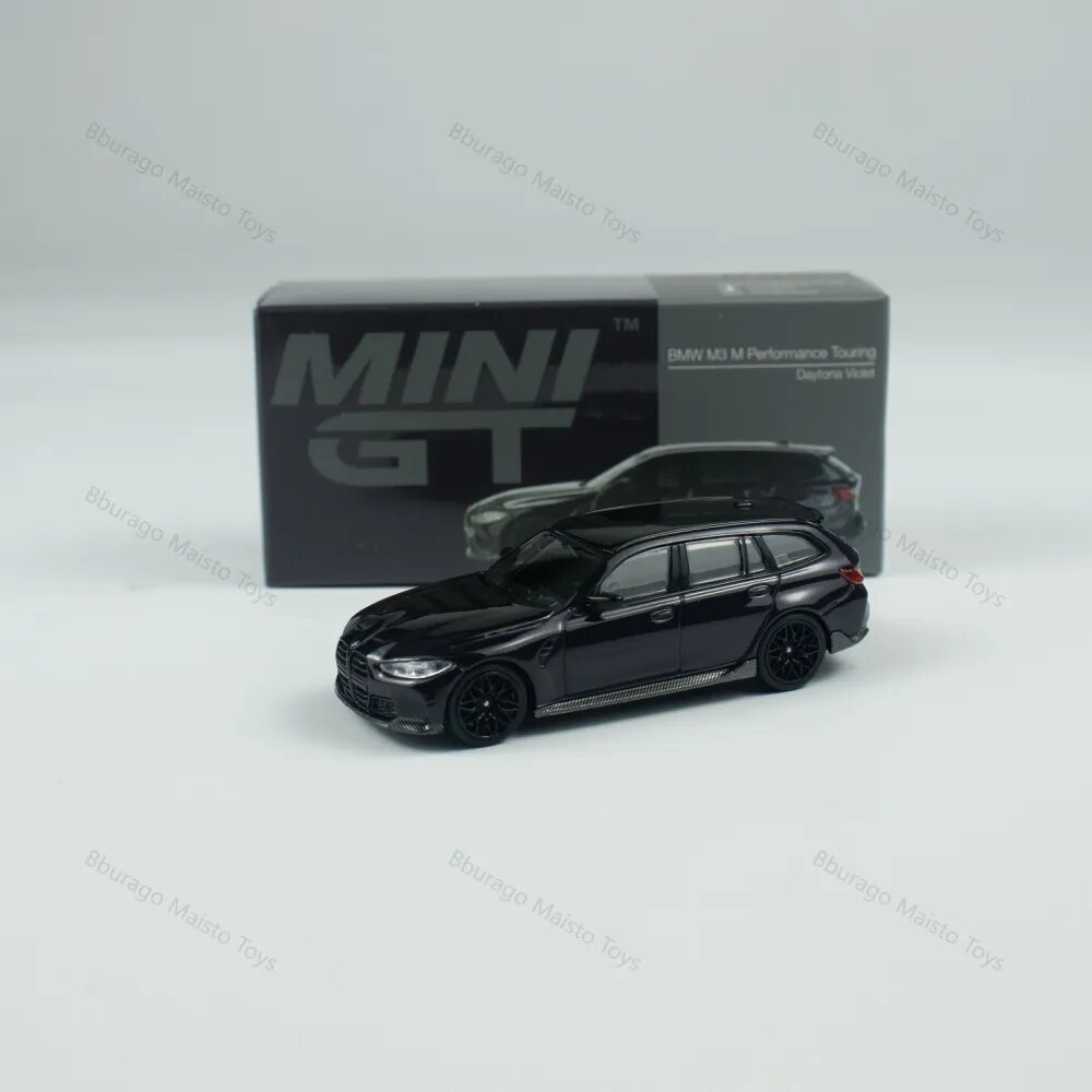 MINIGT 1:64 BMW M3 M Performance Touring Daytona Violet отлитая под давлением модель гоночного автомобиля Игрушки