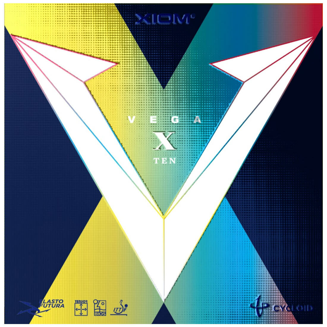 Накладка для настольного тенниса XIOM Vega X, Red, толщина Max