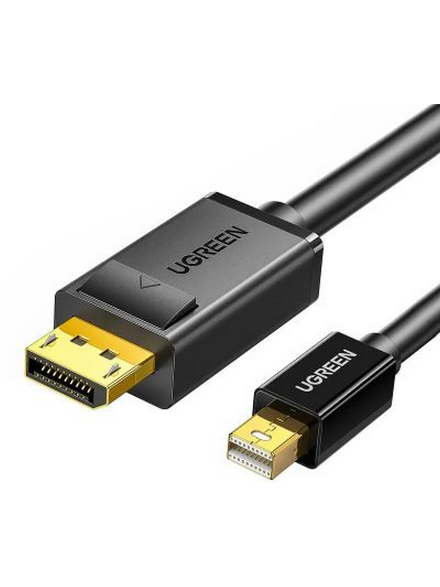 Кабель UGREEN MD105 (10477) 1,5 м Черный Mini DisplayPort to DisplayPort