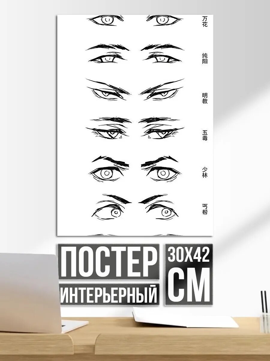 Плакат постер Эмоции глаз