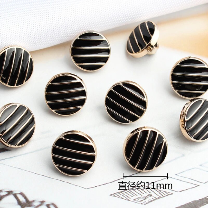 Пластиковые пуговицы с хвостовиком ZheHui 10 штук Черный, 2pcs, 23