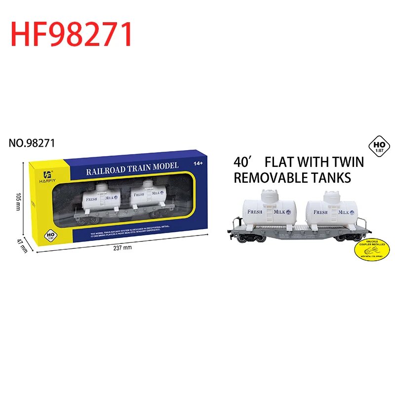 Модель поезда HO 1:87, Flatcar с 2 баками, HF98271