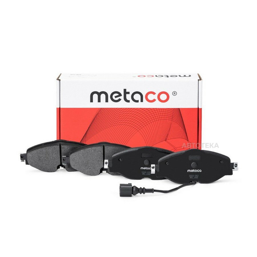 Колодки тормозные передние к-кт METACO 3000082 VW GOLF VII (2012>)/AUDI A3 [8V] (2013>) С датчиком
