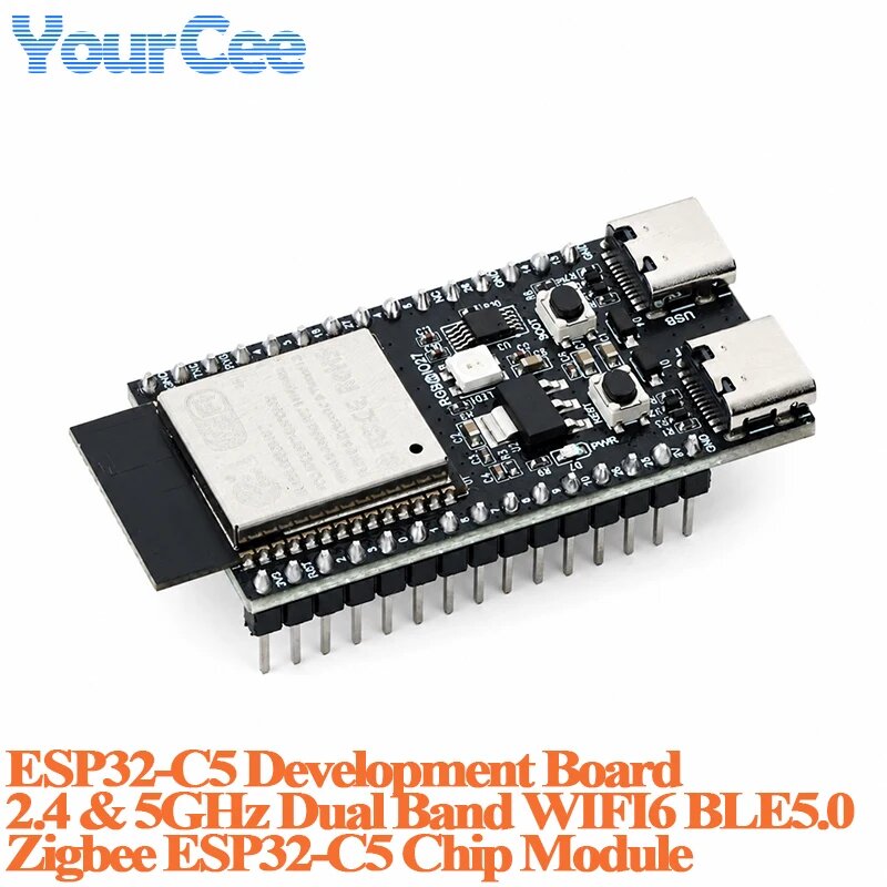 NanoESP32-C6 модуль Wi-Fi 6, Ble 5.0, Zigbee3.0, Thread 1pc, ESP32-C5-DevKit Weld
