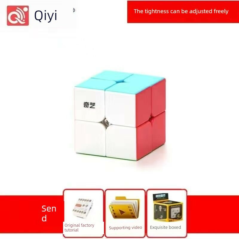 Yiqi 2x2x2 Магнитный кубик с гладким вращением, компактный дизайн для начинающих куберов