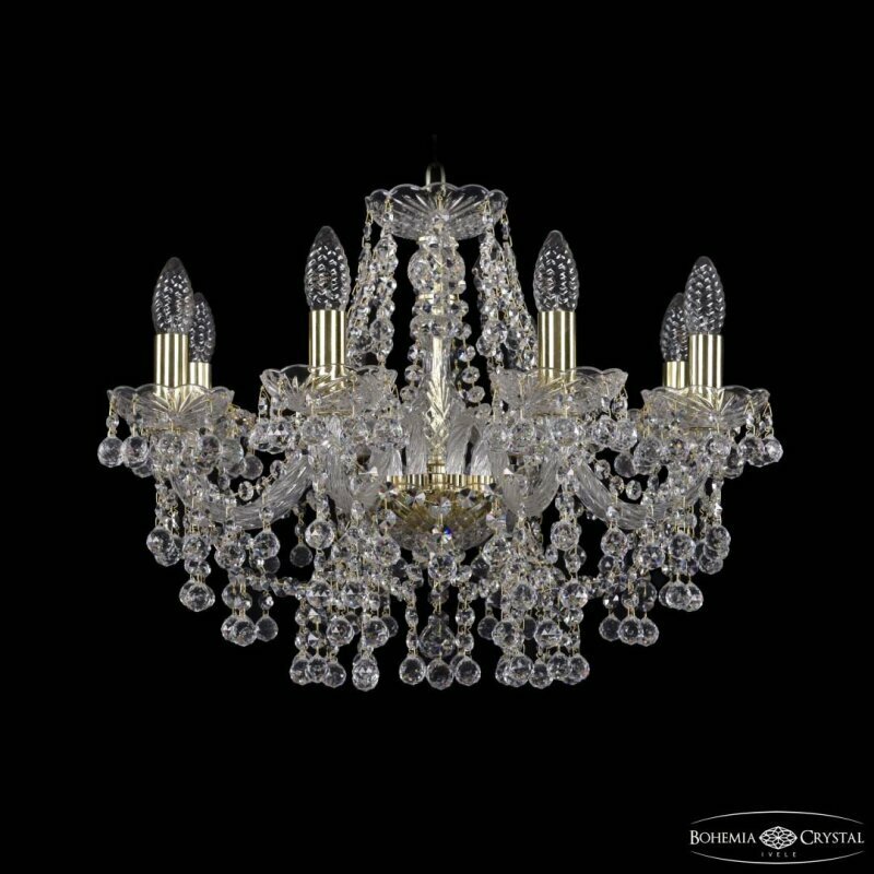 Подвесная люстра Bohemia Ivele Crystal 1409 1409/8/195 G