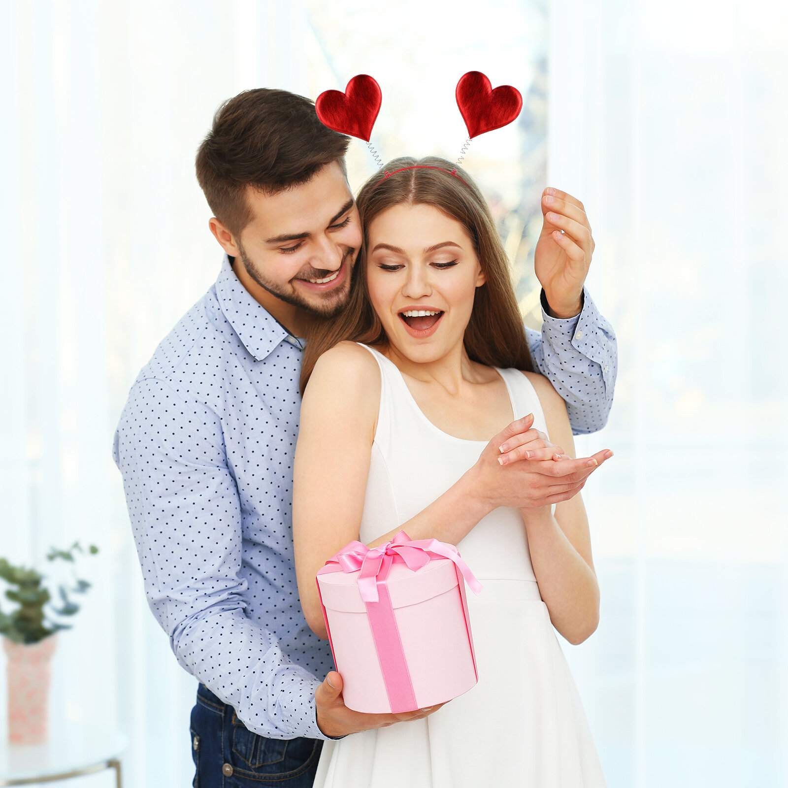 4 Пcs Набор Валентинка Партия Ободки Для Волос Подарок Для Девочек 22x21Cm
