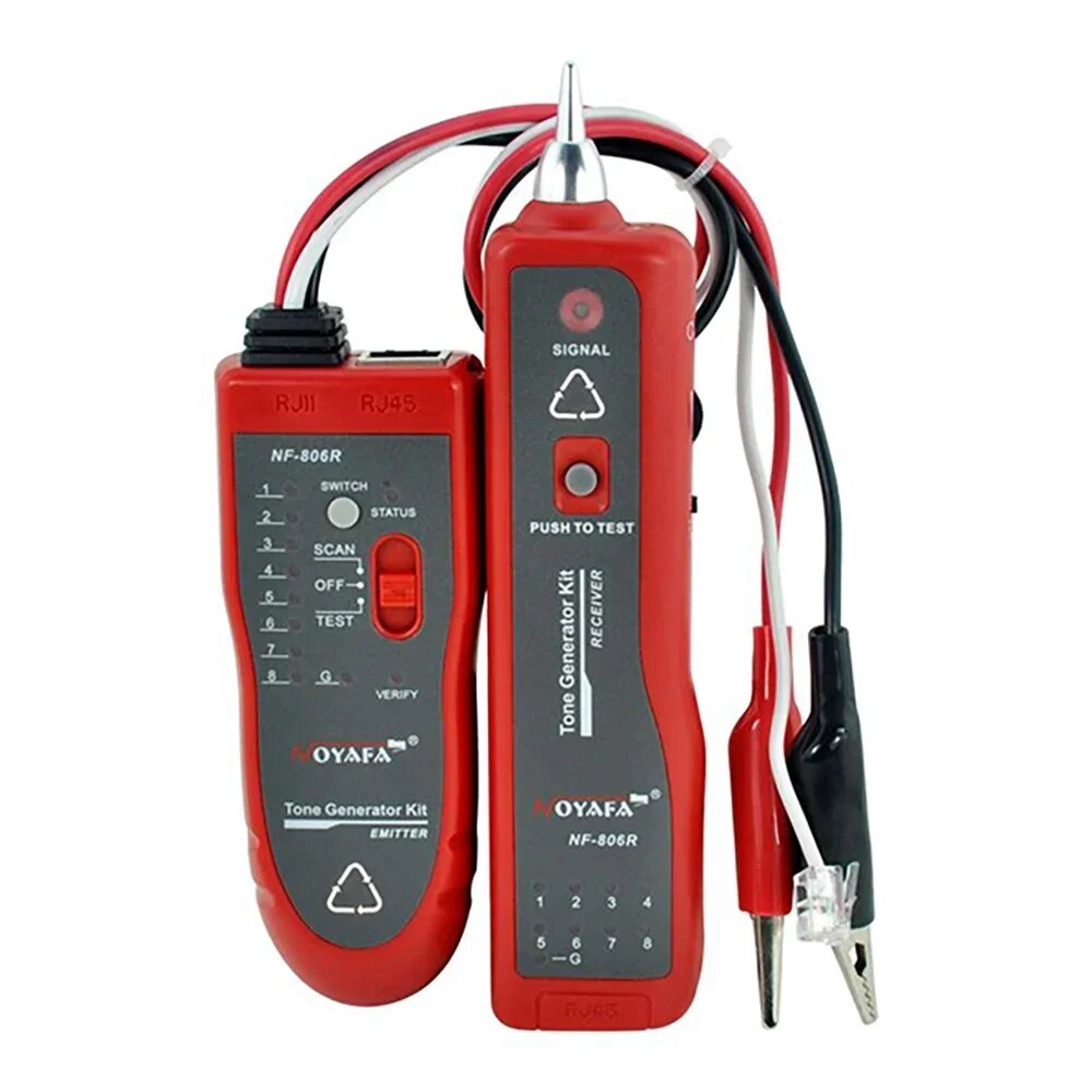Тестер кабелей NOYAFA NF-806, красный