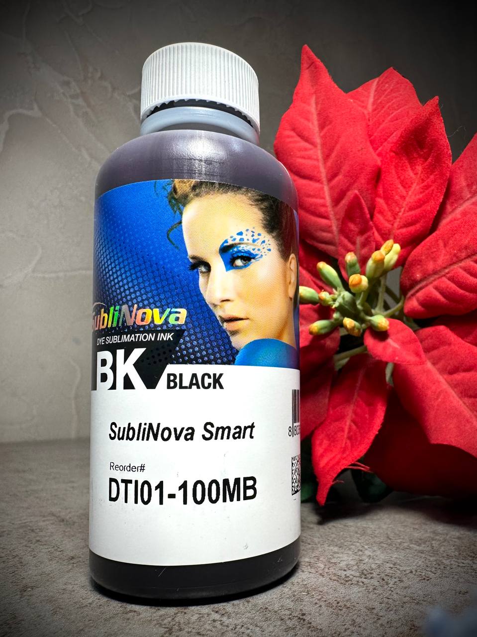 Сублимационные чернила InkTec DTI SubliNova Smart, Black 100ml, DTI01-100MB