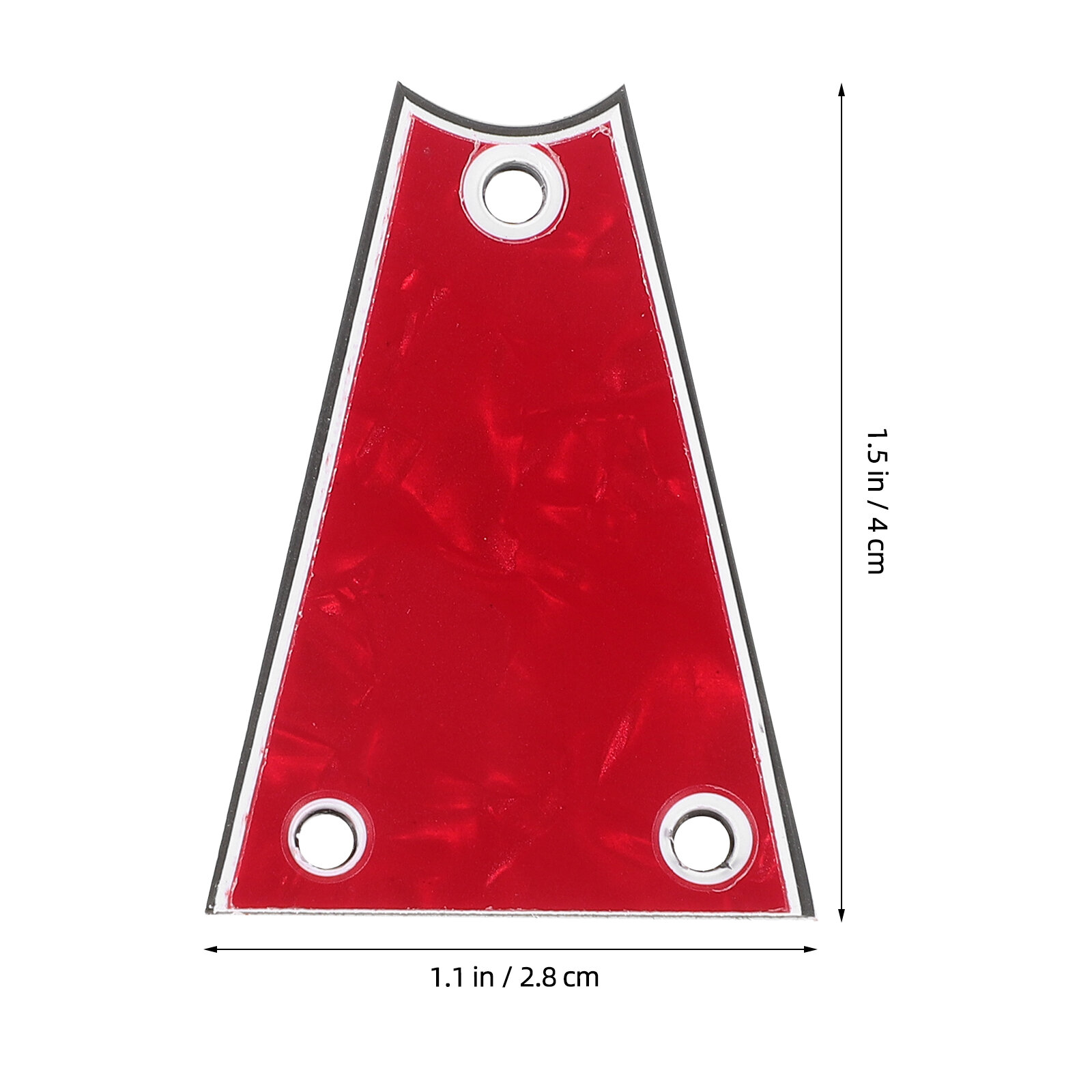 Крышка Для Грифа Гитары 3 Слоя Треугольная Пластиковая Крышка Truss Rod Для Электрогитары Размер 4.00X2.80X0.20Cm