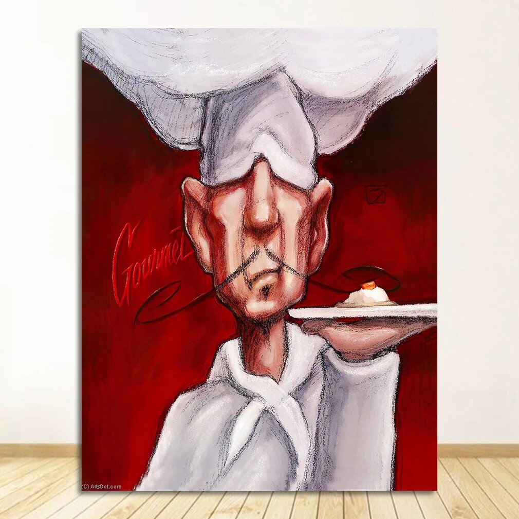 Картина на холсте DHRM Винтажный стиль Красный, 2478-07, 40x60cm No Frame