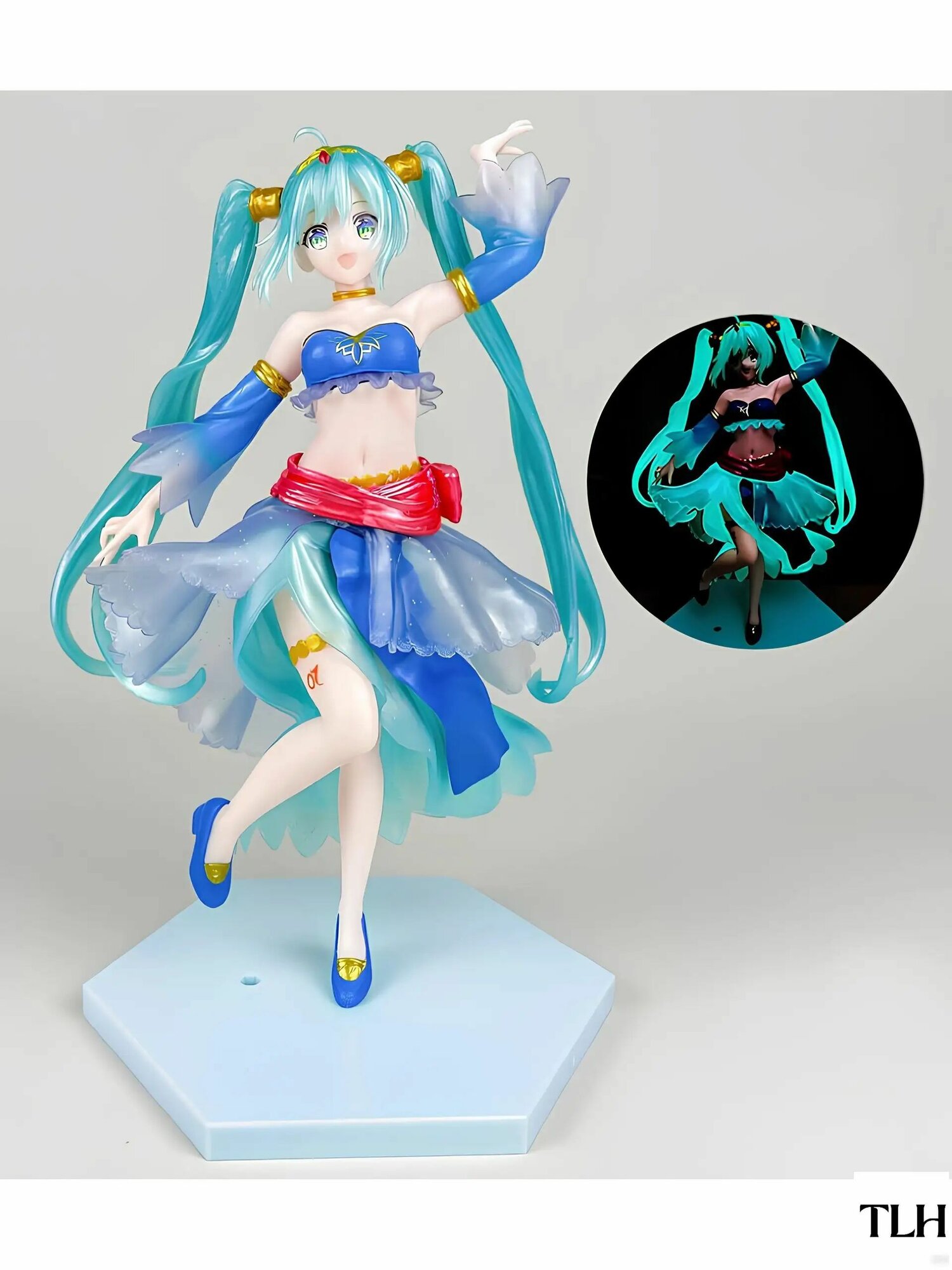 Фигурка Мику Хацунэ Арабская Принцесса / Miku Hatsune Arabian Princess (22.5см, пакет) люминесцентная