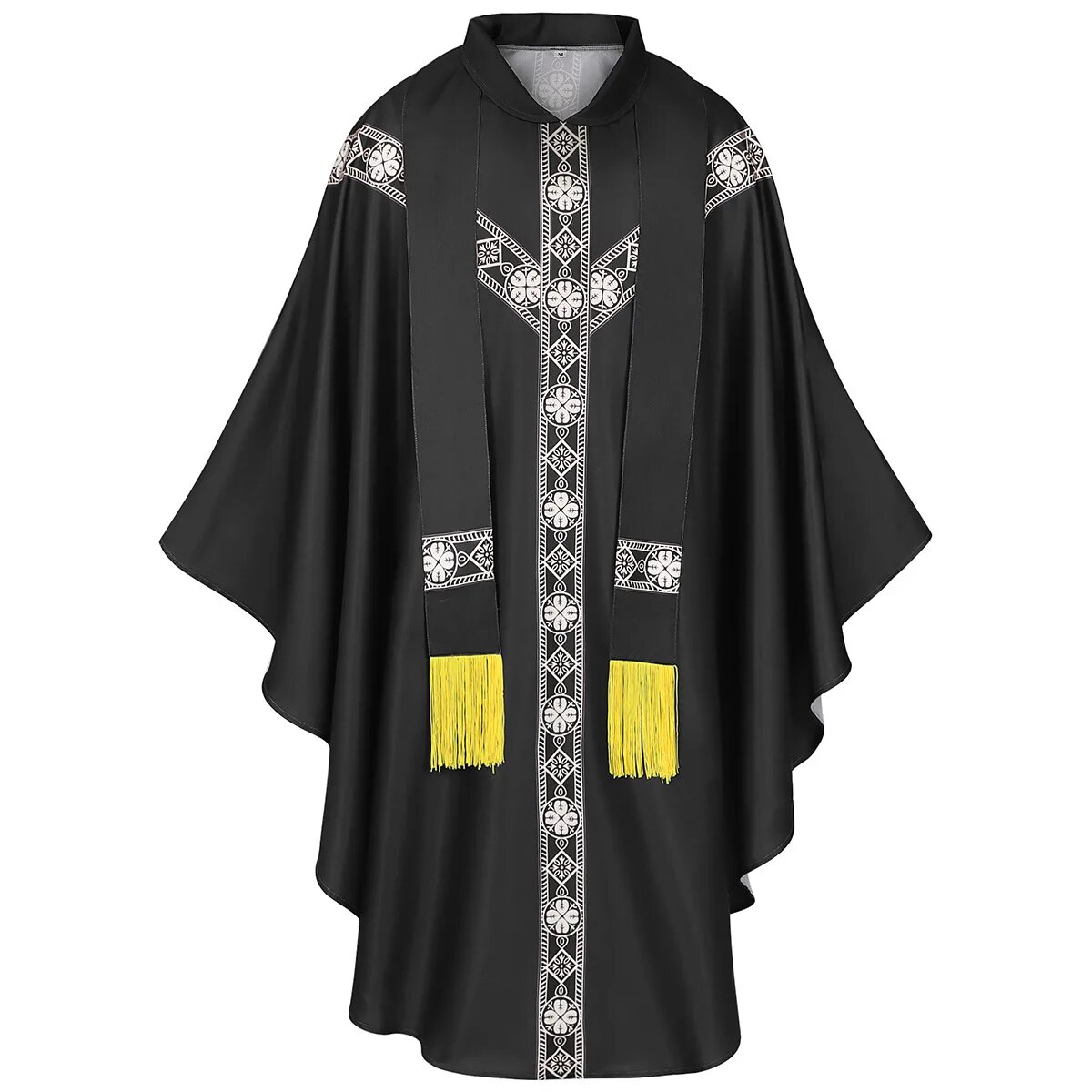 Костюм священника из полиэстера Черный, Black