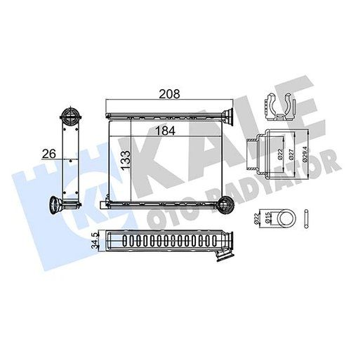 Радиатор отопителя Kale 357310