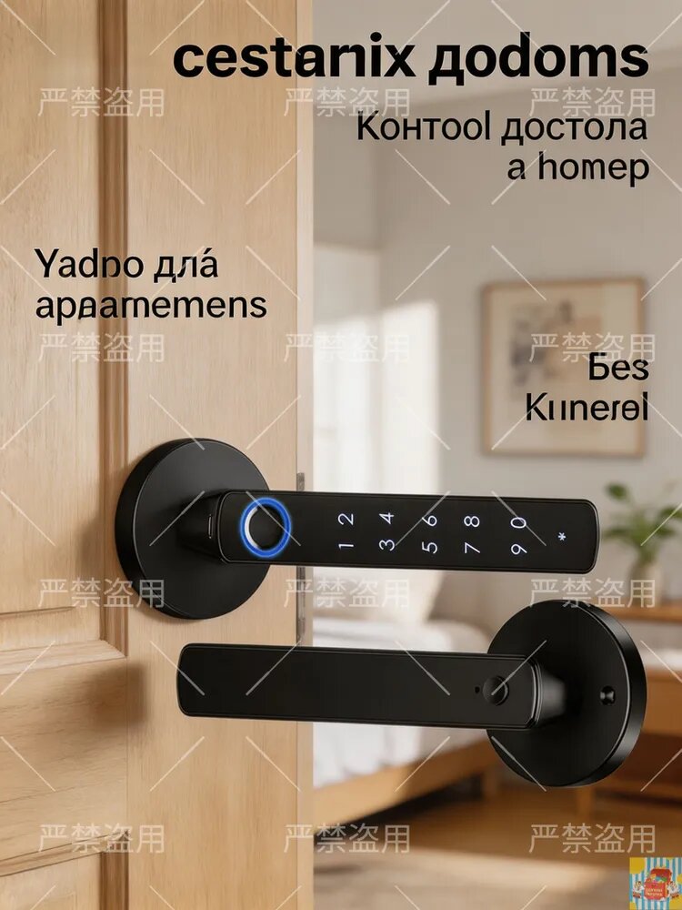Биометрический дверной замок, интеллектуальный замок по отпечаткам пальцев