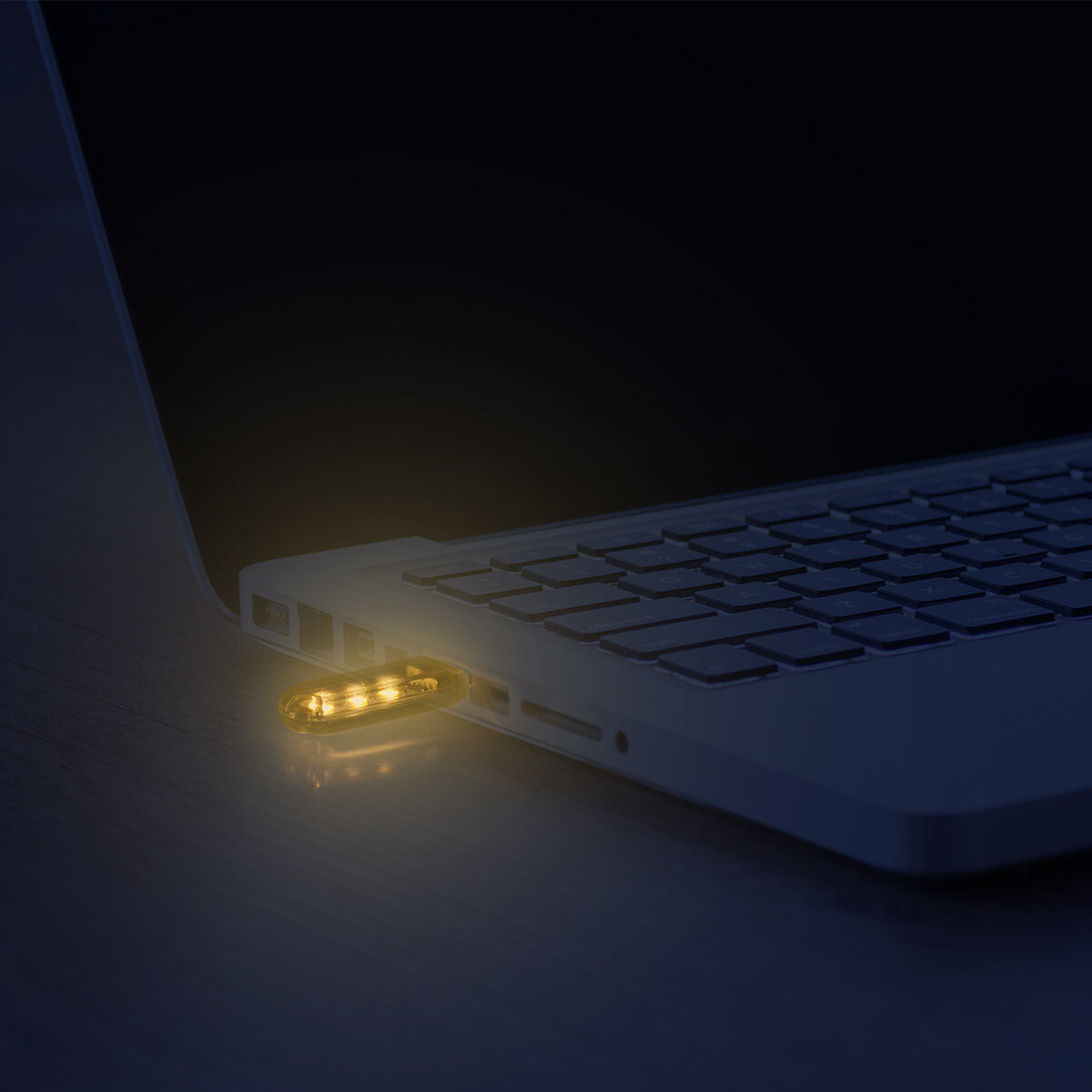 Светодиодная Лампа Usb 2Шт Мини Переносная Фонарик Для Ноутбука Тёплый Свет Многоцветный