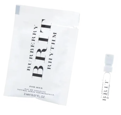 Туалетная вода для женщин Барбери Брит Ритм Фор Вумен 2 мл миниатюра - Burberry Brit Rhythm For Woman