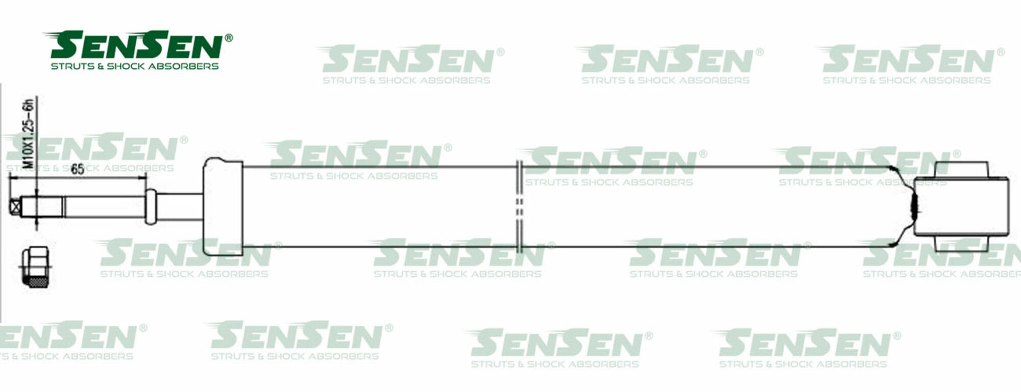 Амортизатор зад. toyota urban cruiser toyota verso s 2012- (SENSEN 32120403)