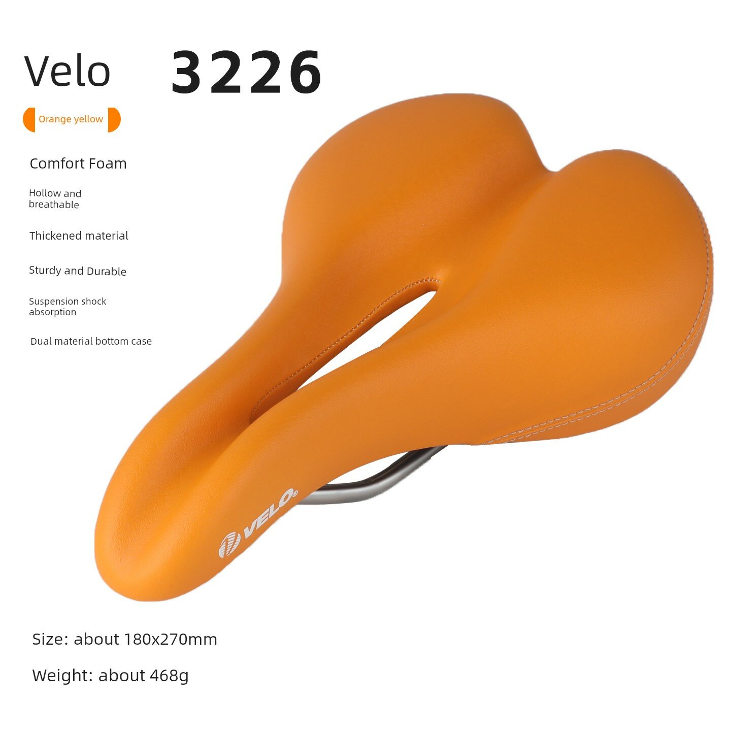 VELO 3226 Горный/Урбанистический Складной Велосипедный Седло Удобное Утолщенное для Мужчин и Женщин с Инструментом -