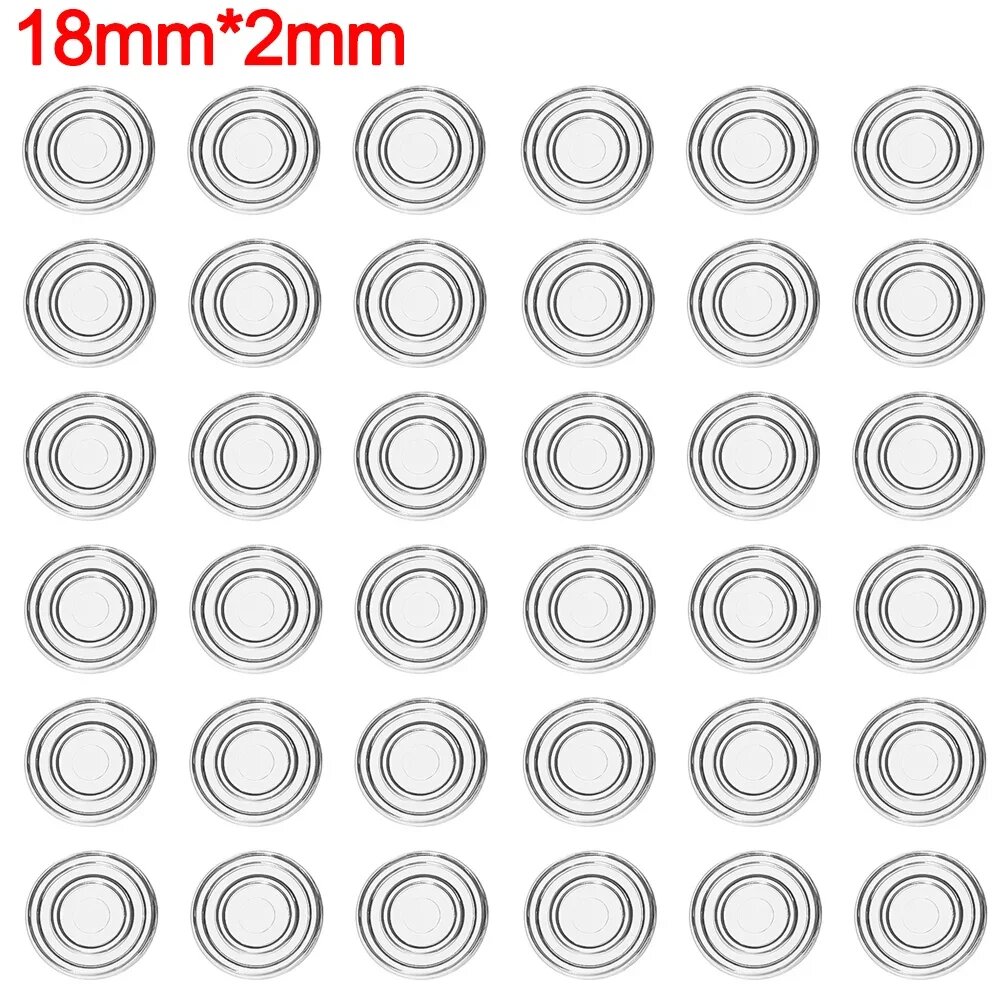 Противоскользящие прокладки для стекла, прозрачные, 10-100 шт. 50pcs, 18mm