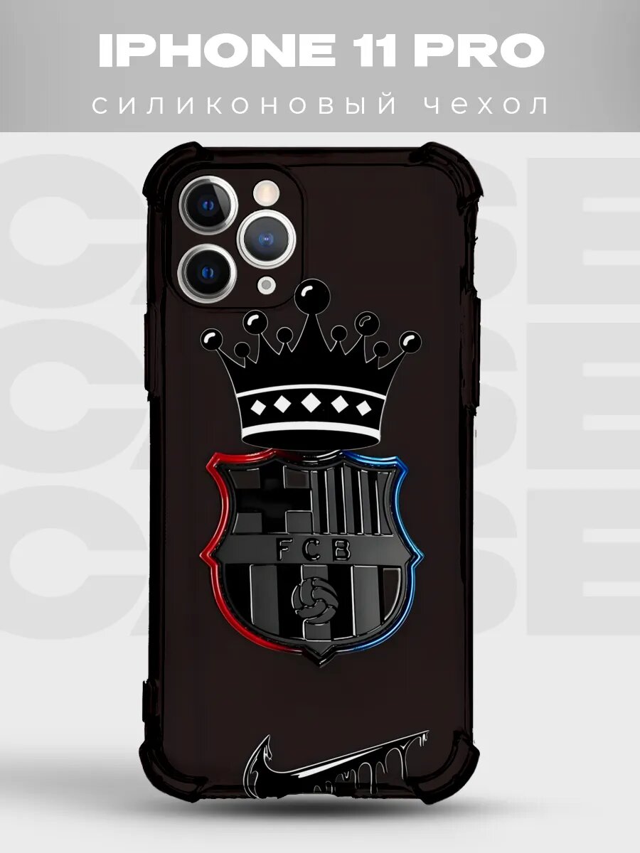 Чехол на iPhone 11 Pro Барселона герб корона