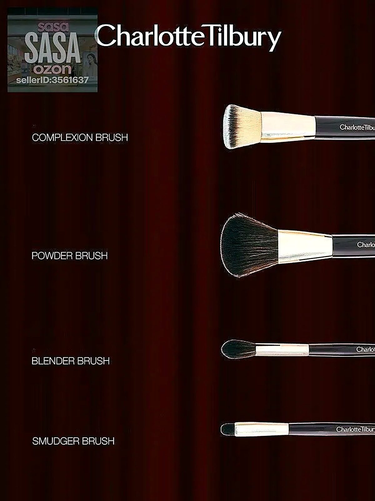 Charlotte Tilbury Кисть косметическая Для бровей и ресниц, 10x9x9 см