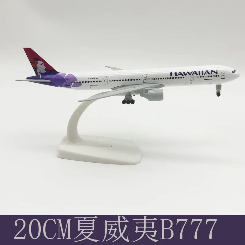 Металлическая модель самолета Boeing 777 777 Airlines Hawaii
