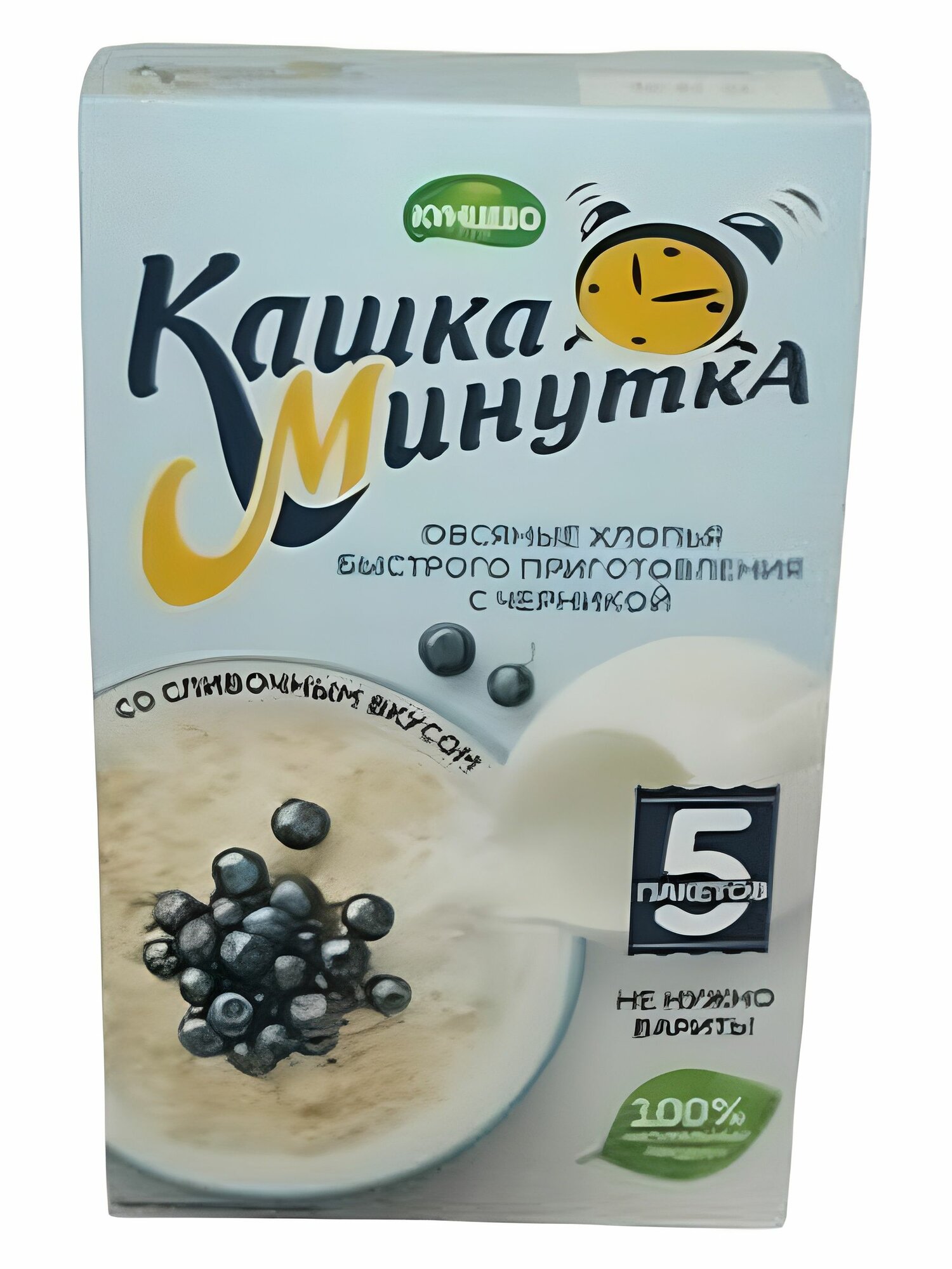 Овсяные хлопья быстрого приготовления черника со сливками, Кунцево 215г
