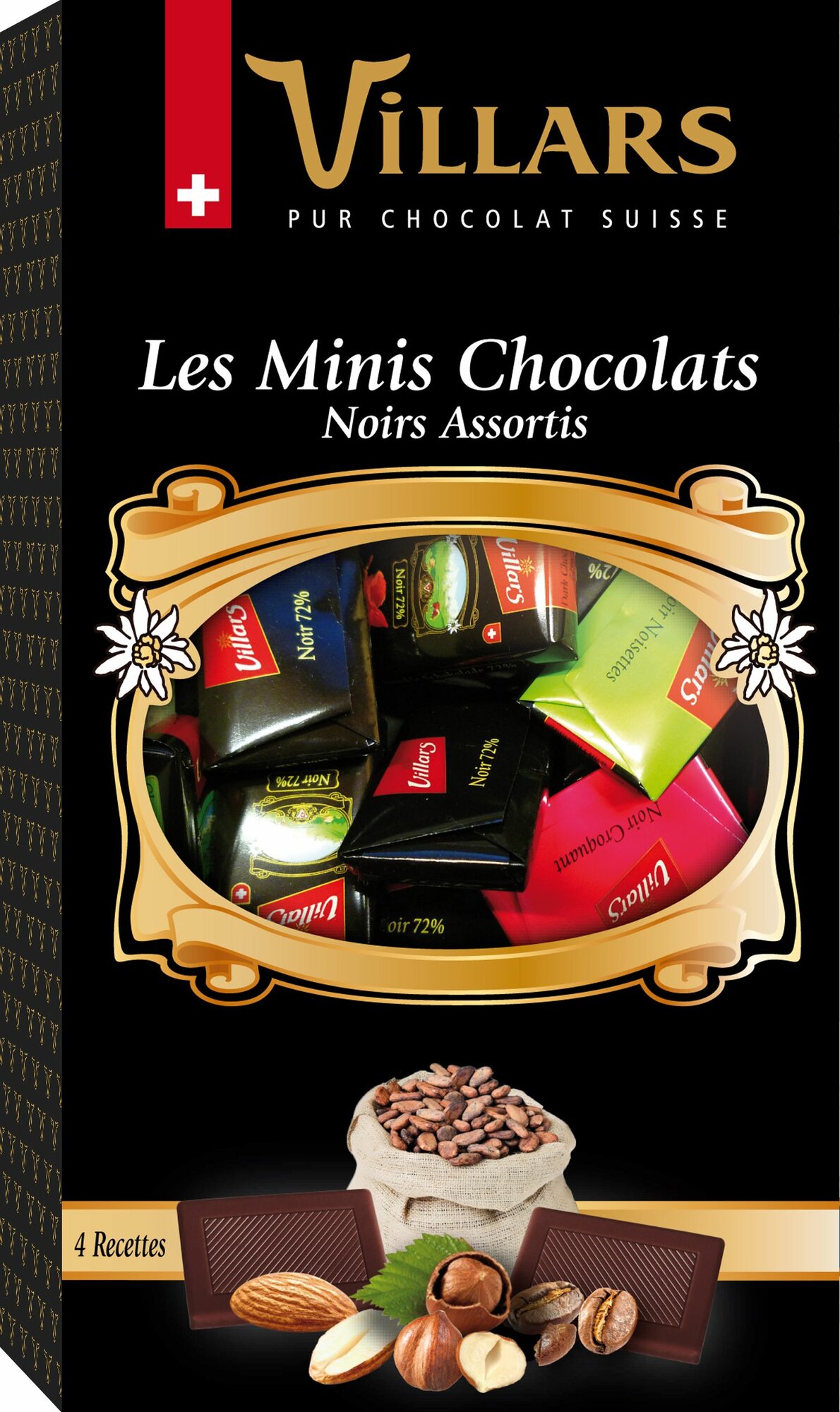 Шоколад VILLARS Горький и темный в мини-плитки (5гр) 250г
