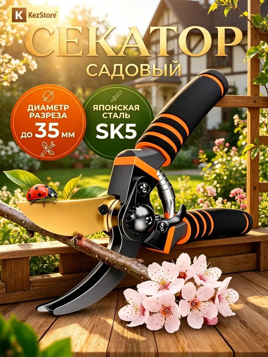Секатор садовый ручной