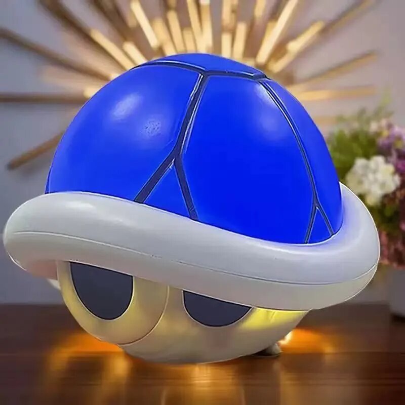 Настольный ночник Super Mario в виде синей черепахи, свет и звук