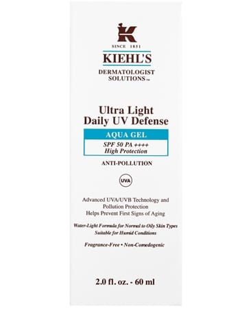 Средство солнцезащитное Kiehl's Dermatologist Solutions Ultra Light Daily UV Defense Aqua Gel SPF 50 PA++++, 60 мл
