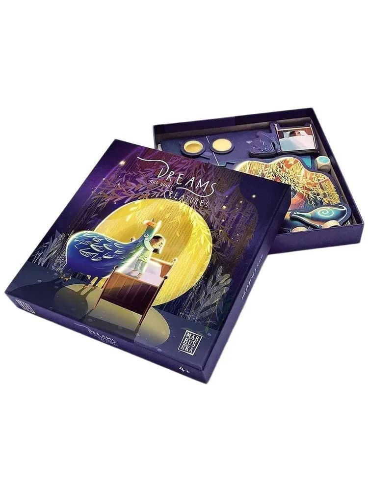 Marbushka. Настольная игра "Dreams and Night Creatures" Хранители снов (правила на русском языке внутри упаковки)