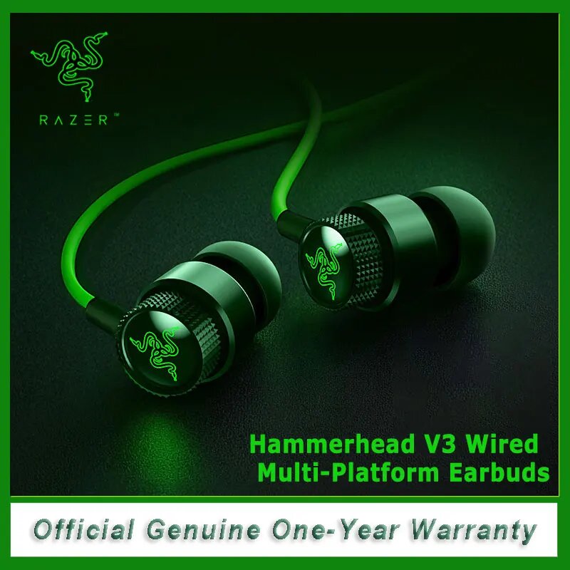Проводные наушники Razer Hammerhead V3 для PS4, ПК, Mac, мобильных телефонов, Xbox, переключателей, игровых наушников 3,5 мм и гарнитуры USB типа C