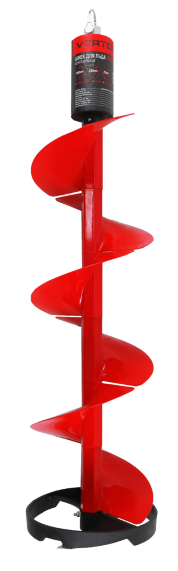 Шнек для бурения льда VERTON IDB-250P, морозостойкий, длина 98 см