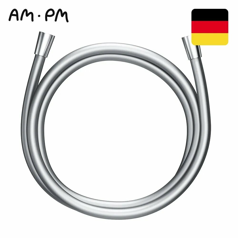 KNOW EASY-Шланг для душа 1.5м AM.PM F0415100 серебристый, гибкий силиконовый для лейки душа