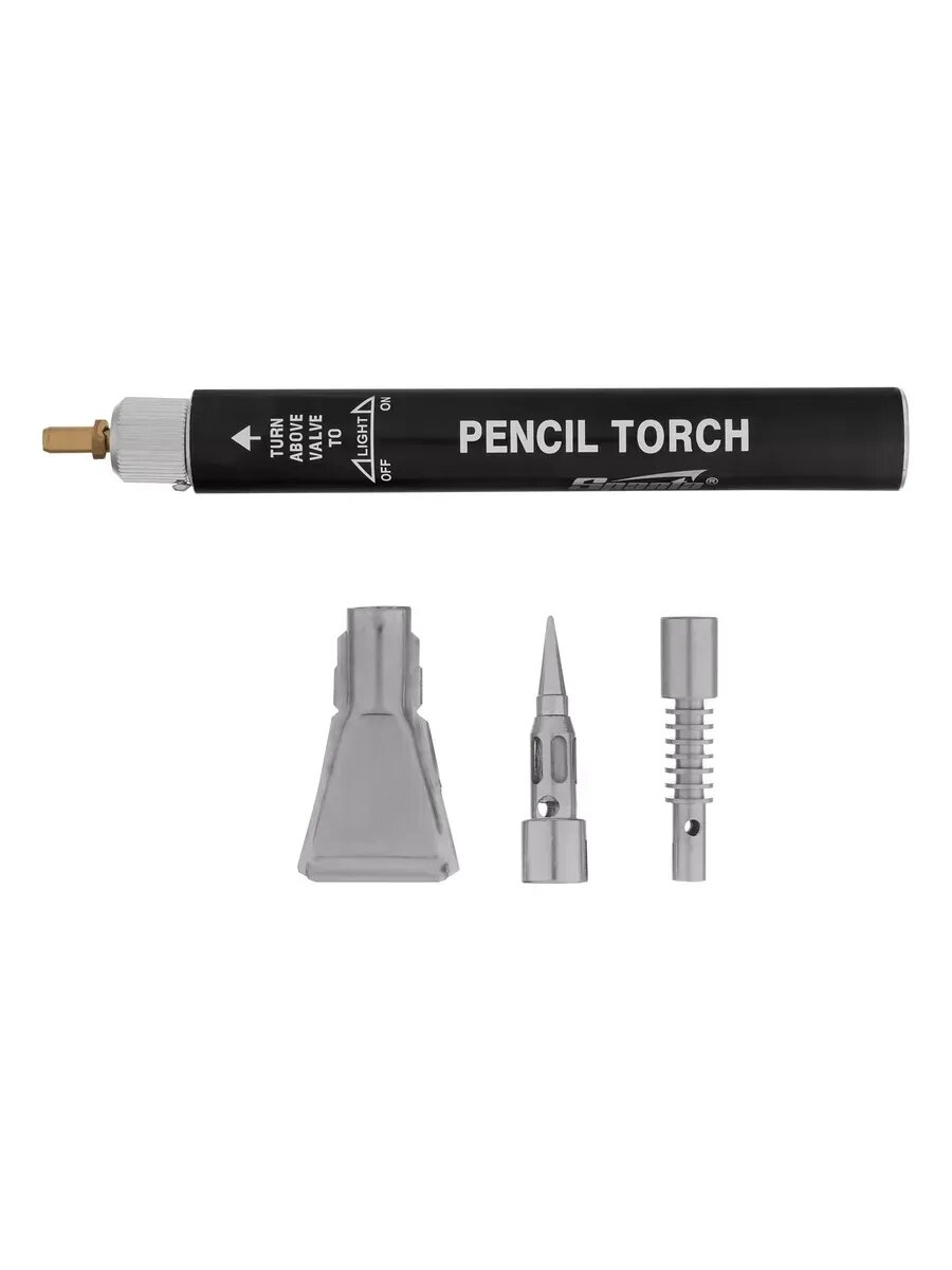 Газовая горелка "Карандаш", 2 насадки, 200 мм, SPARTA 914185