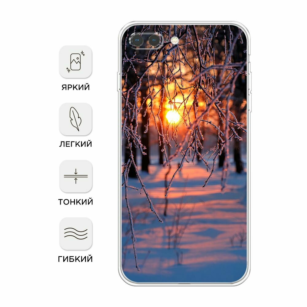 Чехол на Apple iPhone 7 Plus / Айфон 7 Плюс с принтом Зима 7 — фото 1