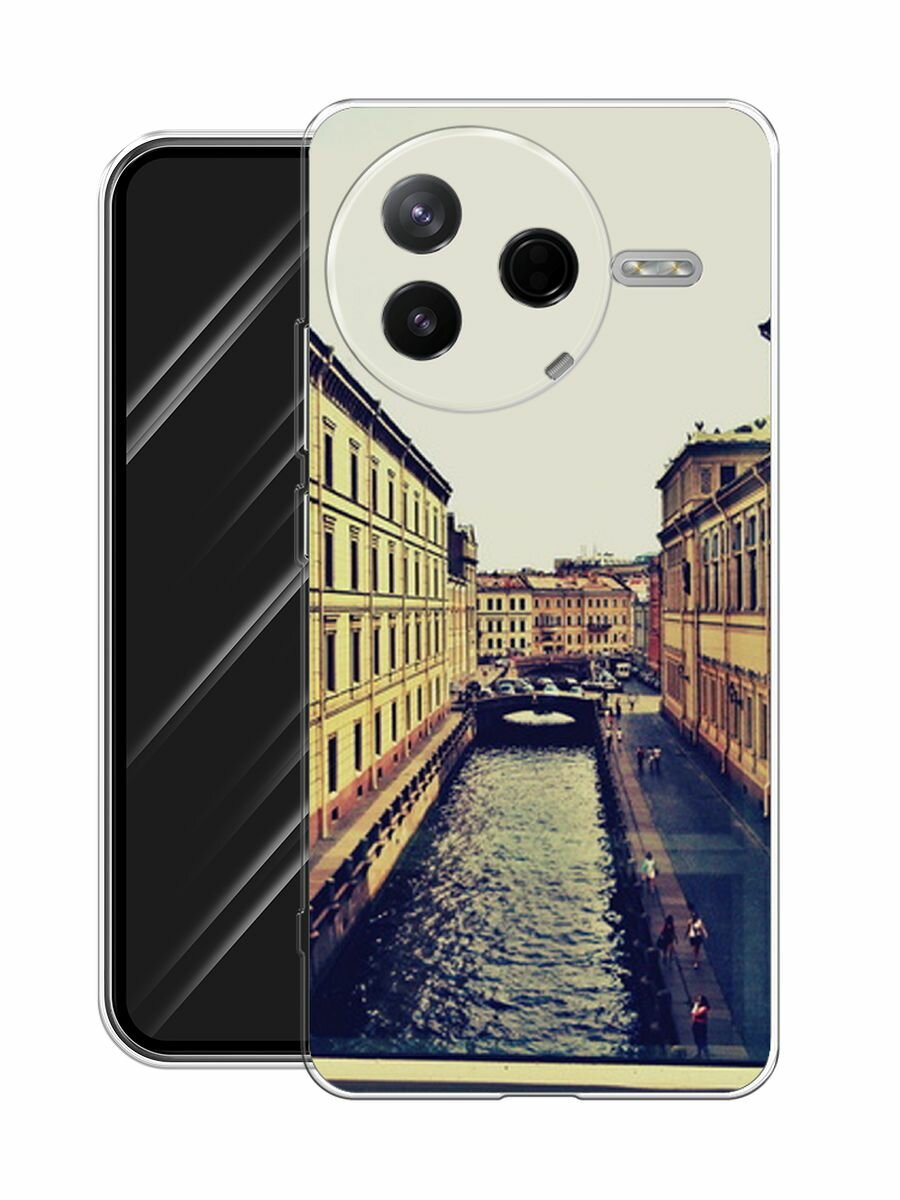 Чехол на Poco F7 Pro / Поко F7 Про с принтом "Санкт-Петербург" — фото 1