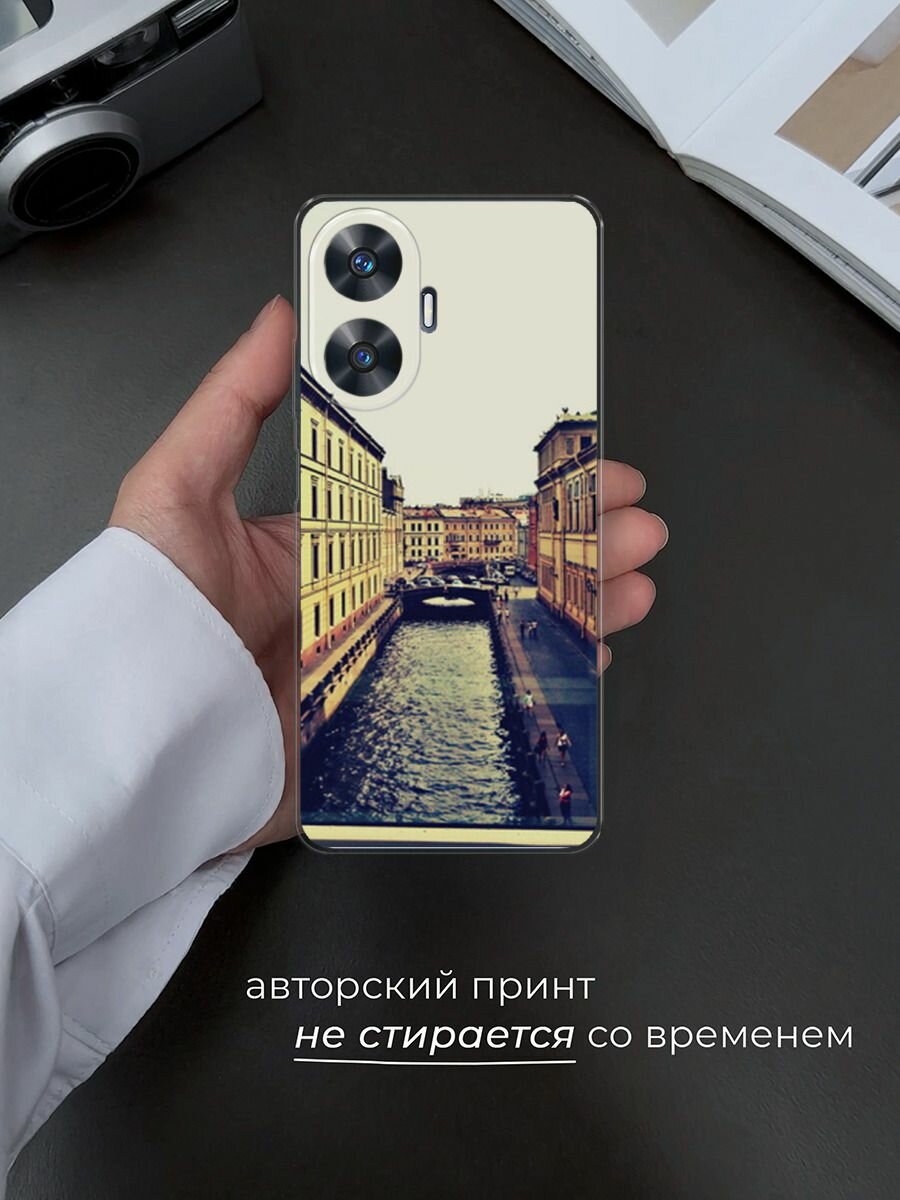 Чехол на Realme C55 / Реалми C55 с принтом "Санкт-Петербург" — фото 1