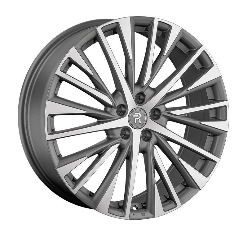 Диск автомобильный литой REPLAY LX245 21x8 5x114.3 et40 dia60.1 Серый глянцевый с полированной лицевой частью