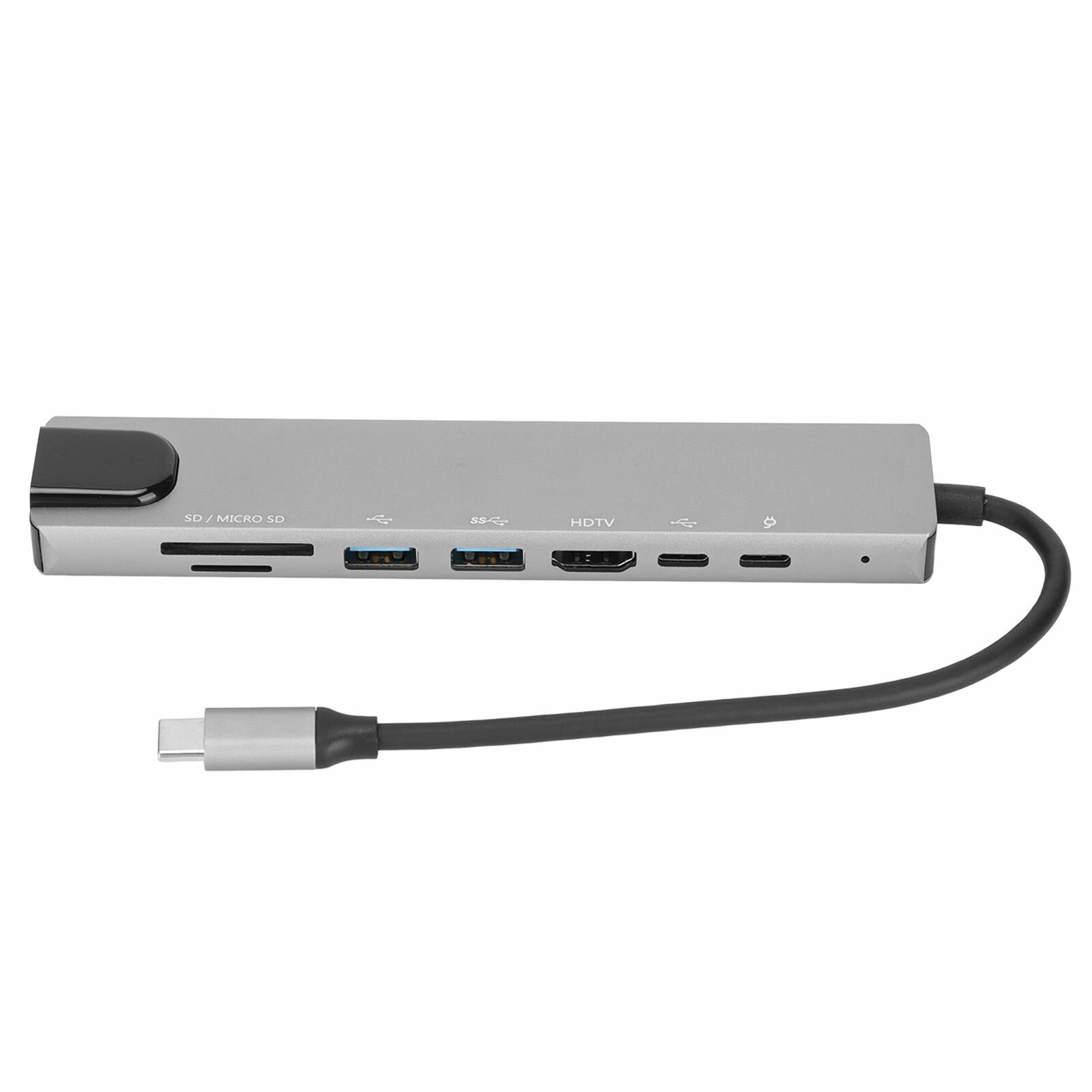 Концентратор 8 в 1, 87 Вт, 4K HD, высокое разрешение, быстрая зарядка, 5 Гбит/с, 2 USB SD TF RJ45, док-станция USB типа C, USB C для домашнего офиса