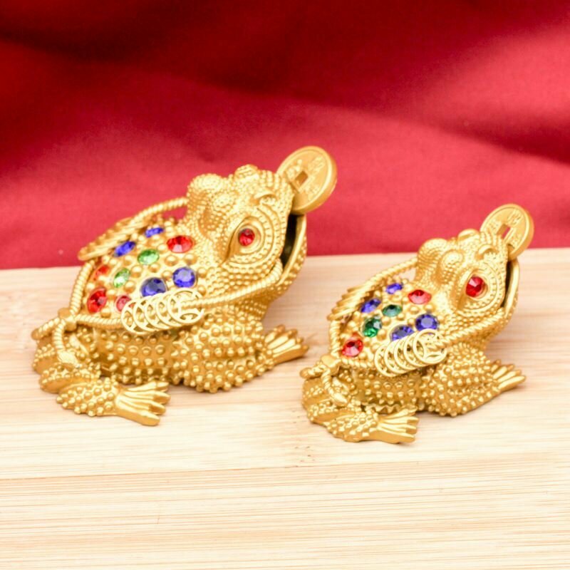 Денежная жаба большая , амулет благополучия