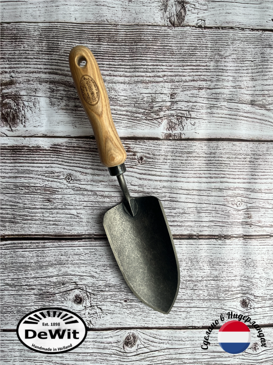 Совок DeWit , с кованым лезвием, нержавеющая сталь, рукоятка из ясеня