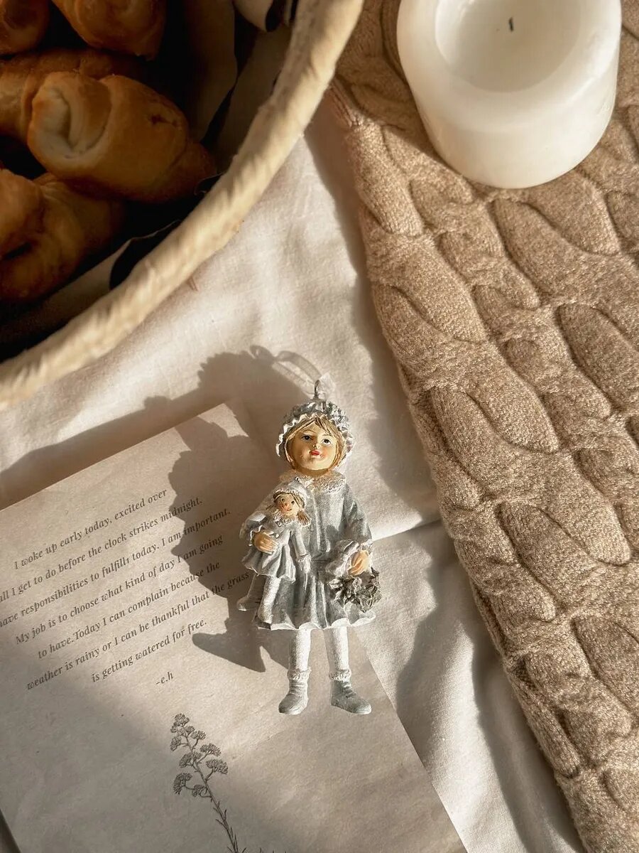 Елочная игрушка ретро дети