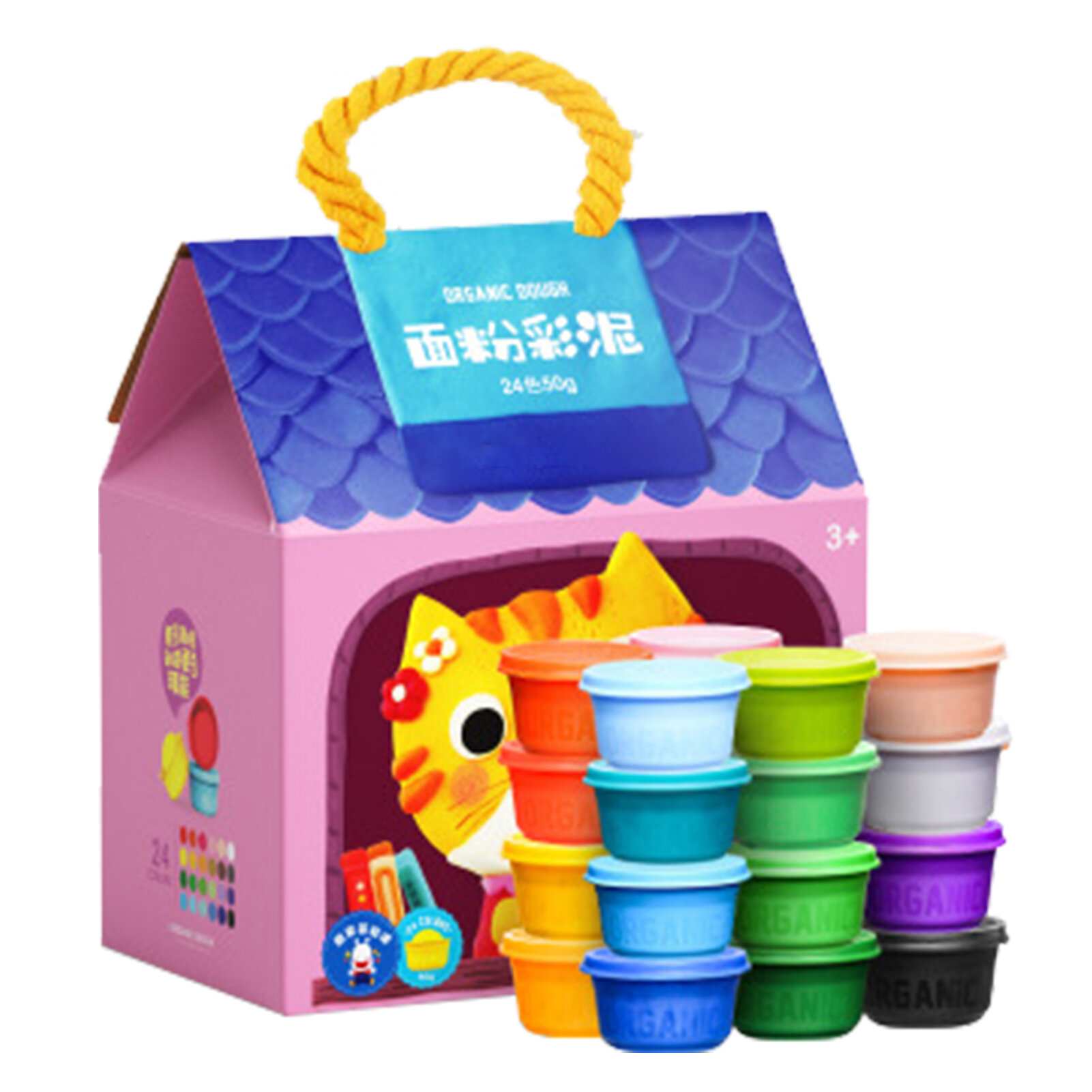 Детский пластилин для лепки, пищевой, безвкусный, яркие цвета, многоразовый, для домашнего обучения,