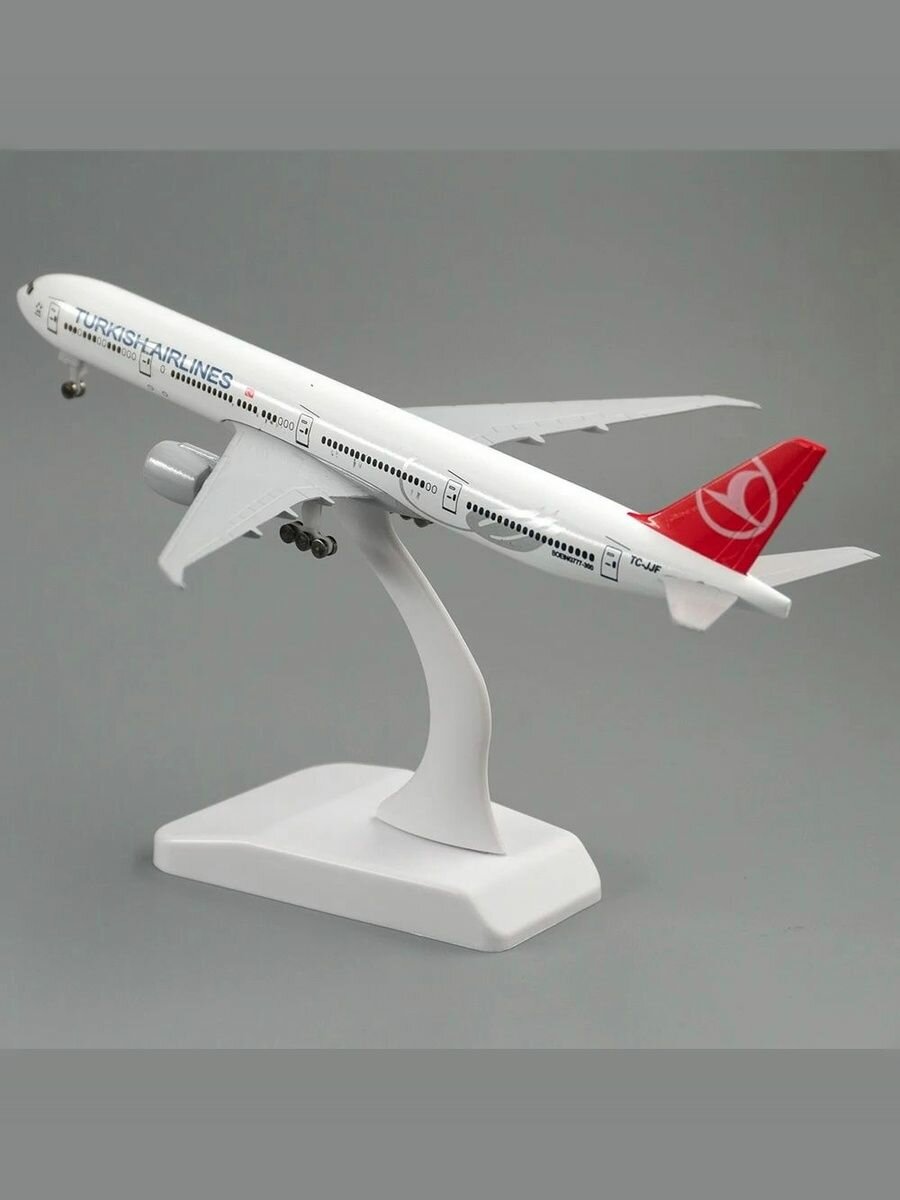 Металлическая модель самолета 16cm B777 Turkish