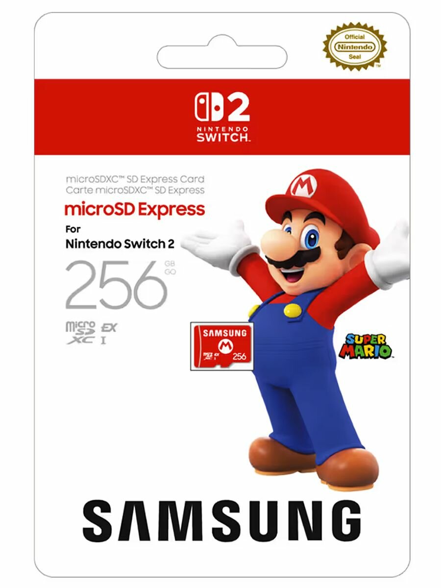 Samsung microSD Express Card для Nintendo Switch 2 карта памяти-256GB