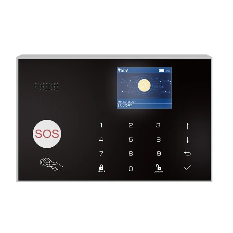 WIFI камера GSM сигнализация Беспроводная домашняя охранная охранная сигнализация Tuya APP управление сирена детектор движения PIR датчик дыма